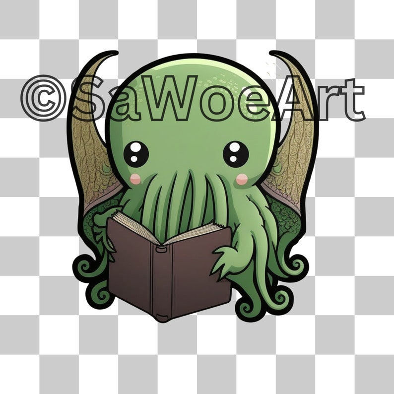 Cute Kawaii Cthulhu SVG Files Bundle of 8 Digital Instant - Etsy