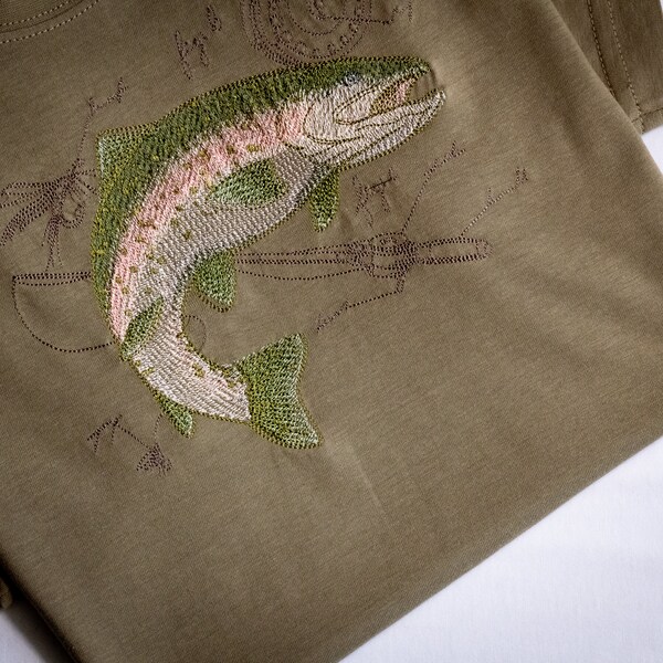 Embroidered Fish - Etsy