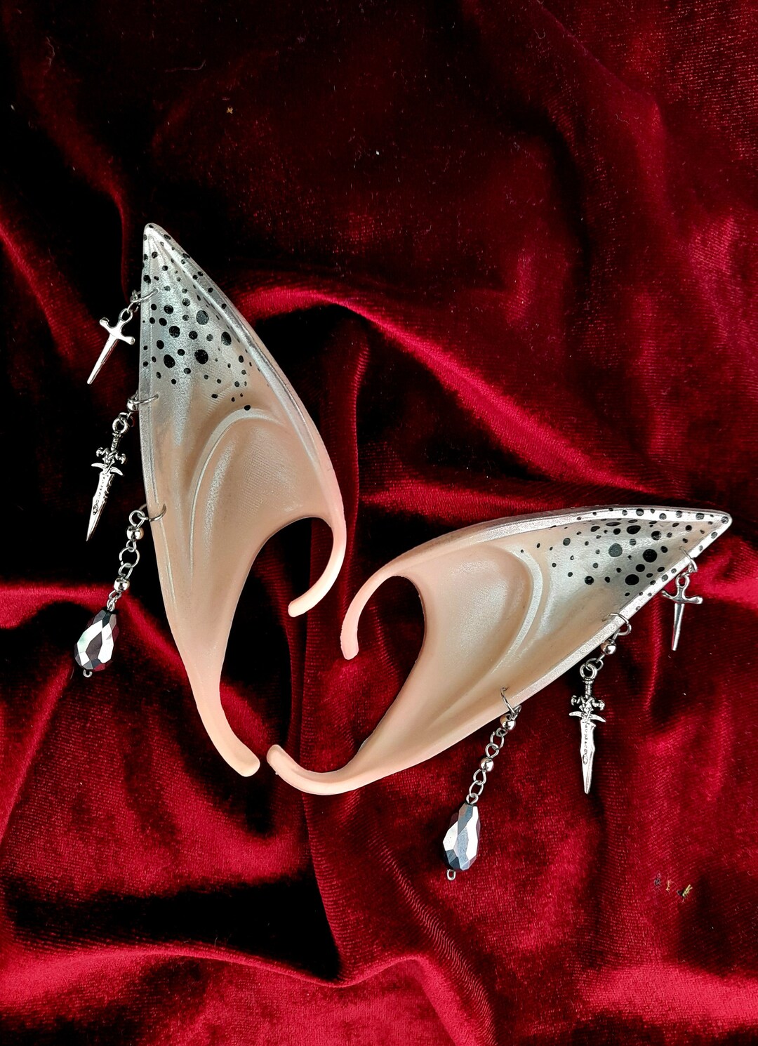 Customised Elf Ears for Renfaire Silver Mushroom Elf Ears for Cosplay ...