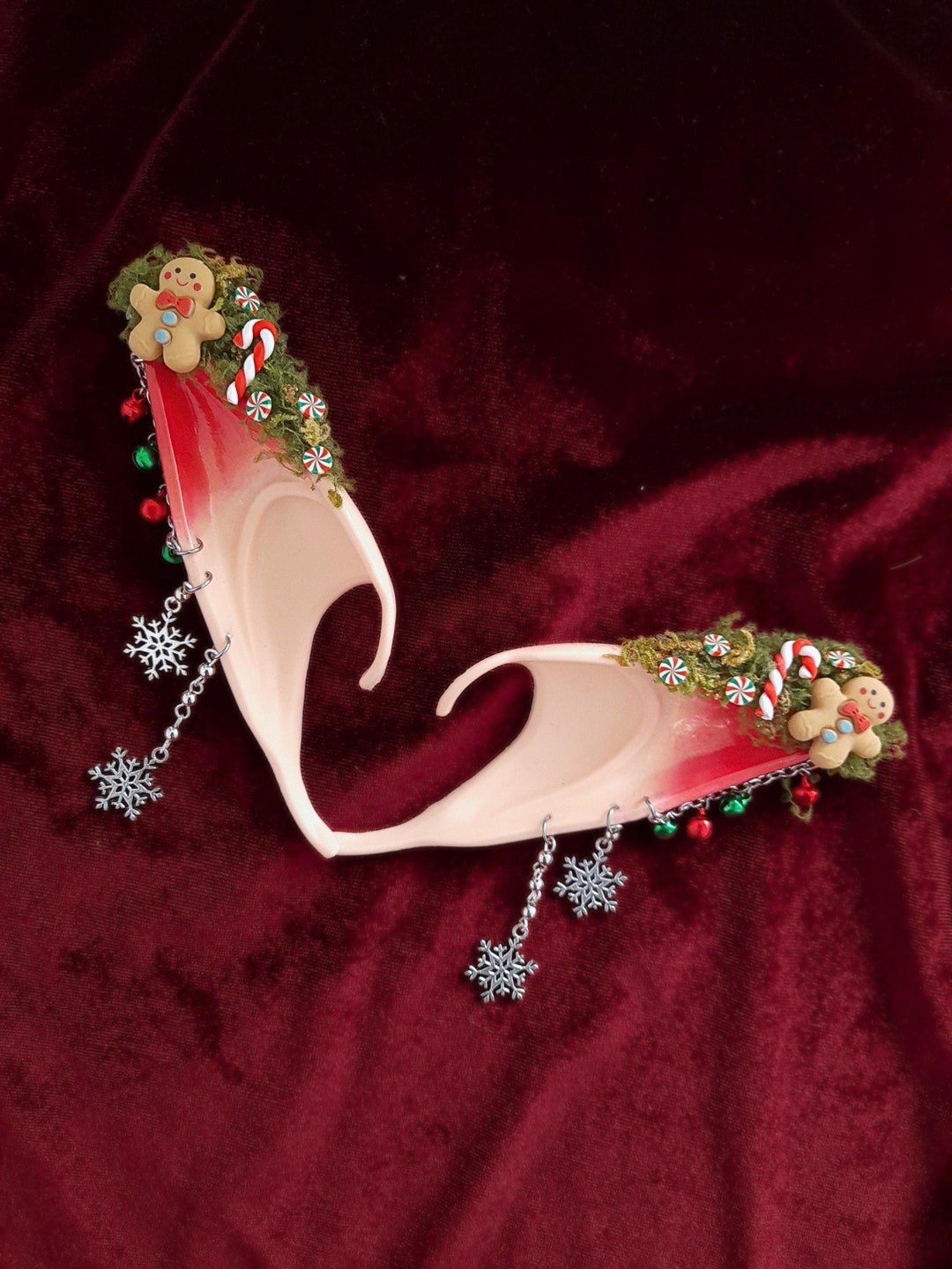Christmas Elf Ears for Cosplay Festive Elf Ears for Dnd Elf Ears Custom ...