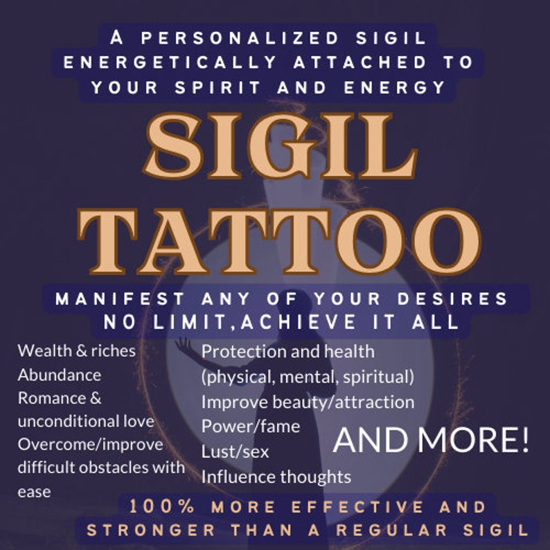 Customized Sigil Infused Soul Energy for Goal Achievement ...