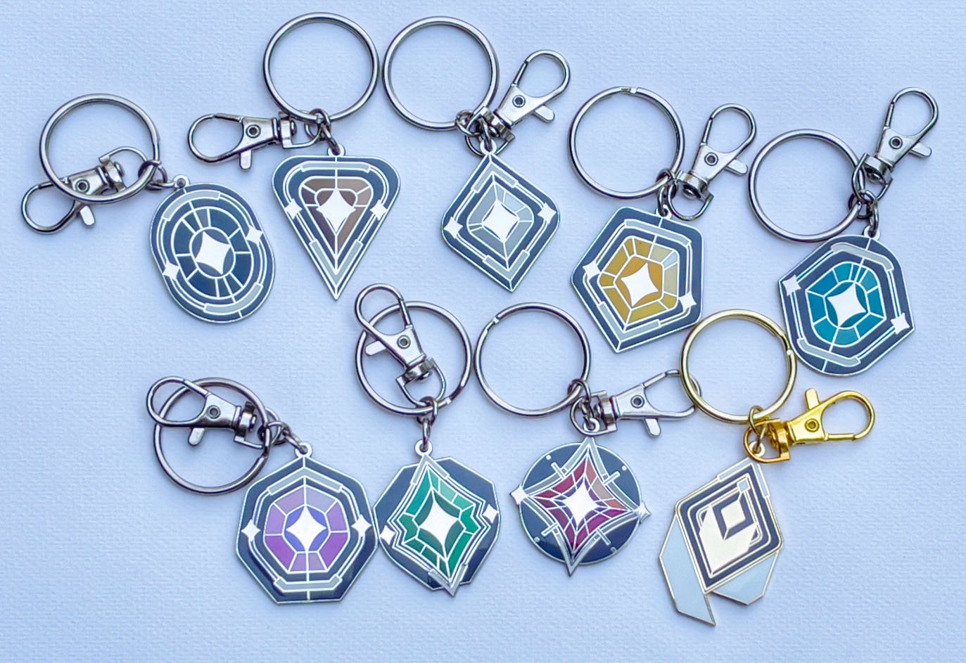 Valorant Diamond Rank Hard Enamel Keychain Rank Buddy Gun Buddy - Etsy