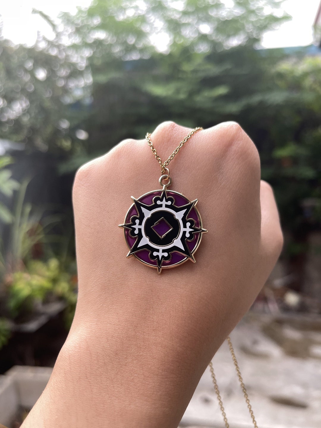 Valorant Reyna Necklace Pendant Glow in the Dark Hard Enamel With ...