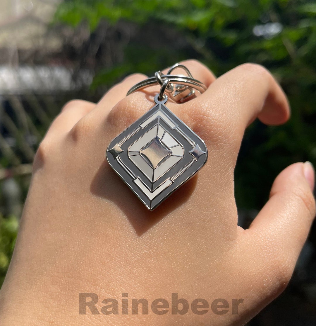 Valorant Silver Rank Hard Enamel Keychain - Etsy