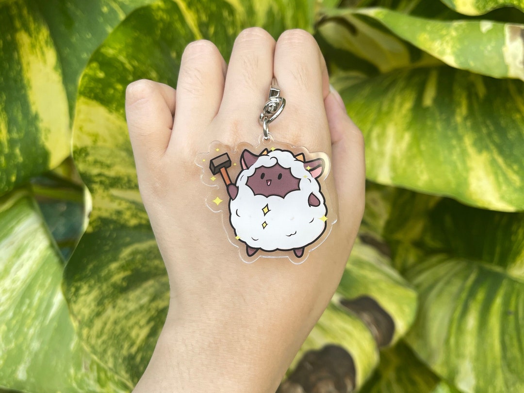 Palworld Lamball Acrylic Keychain, Acrylic Charm - Etsy