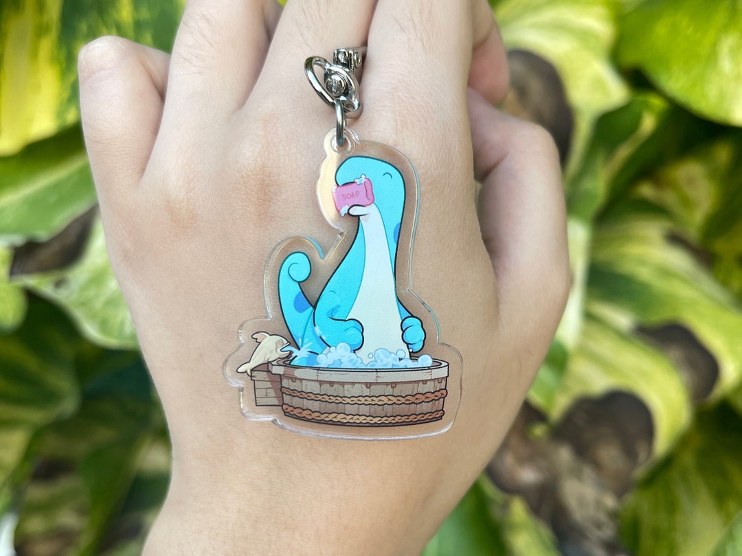 Palworld Relaxaurus Acrylic Keychain, Acrylic Charm - Etsy