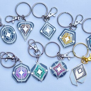 Valorant Radiant Rank Hard Enamel Keychain Rank Buddy Gun - Etsy