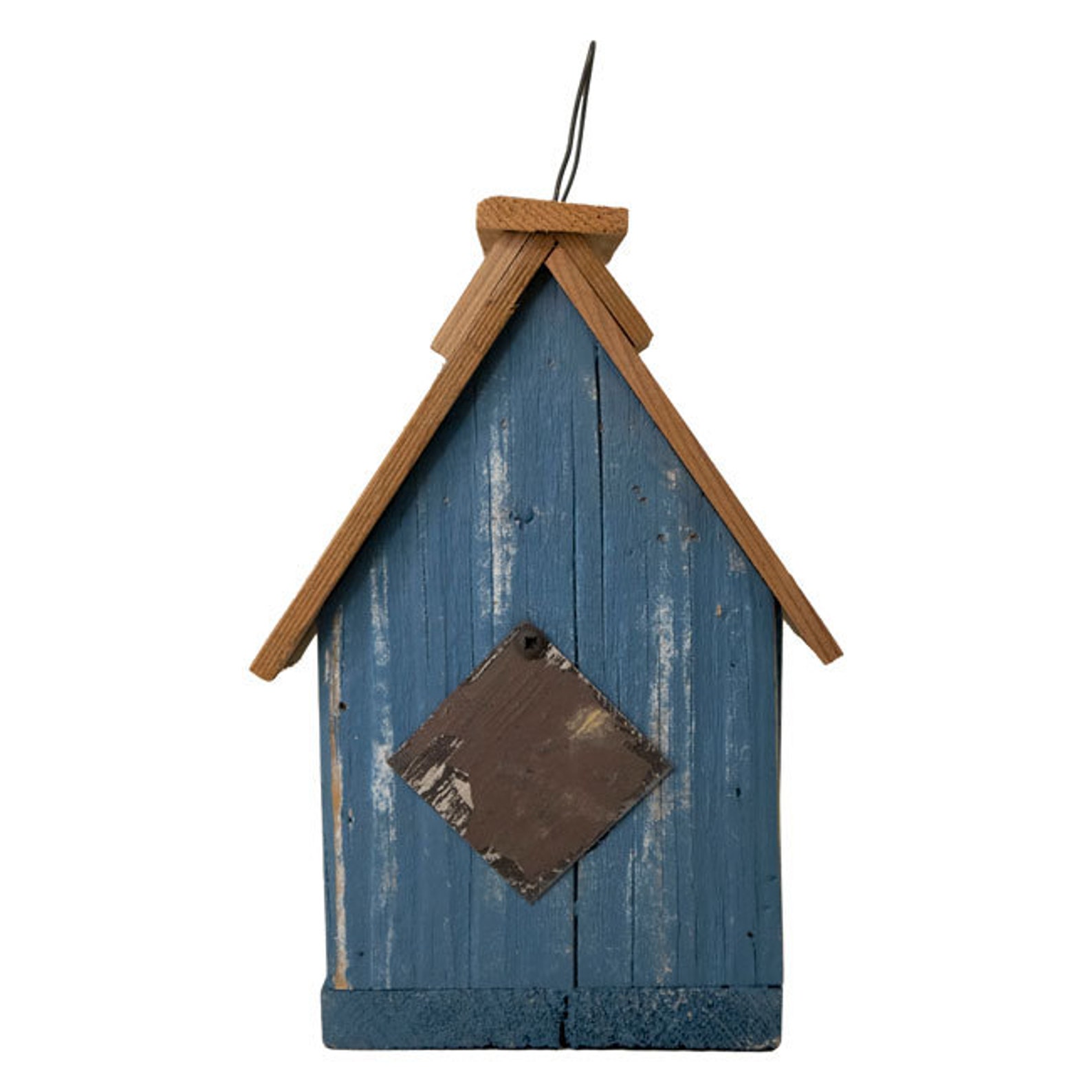 Amish Made Blue Nestle Inn Bird House - Etsy