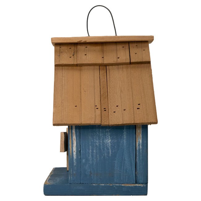 Amish Made Blue Nestle Inn Bird House - Etsy