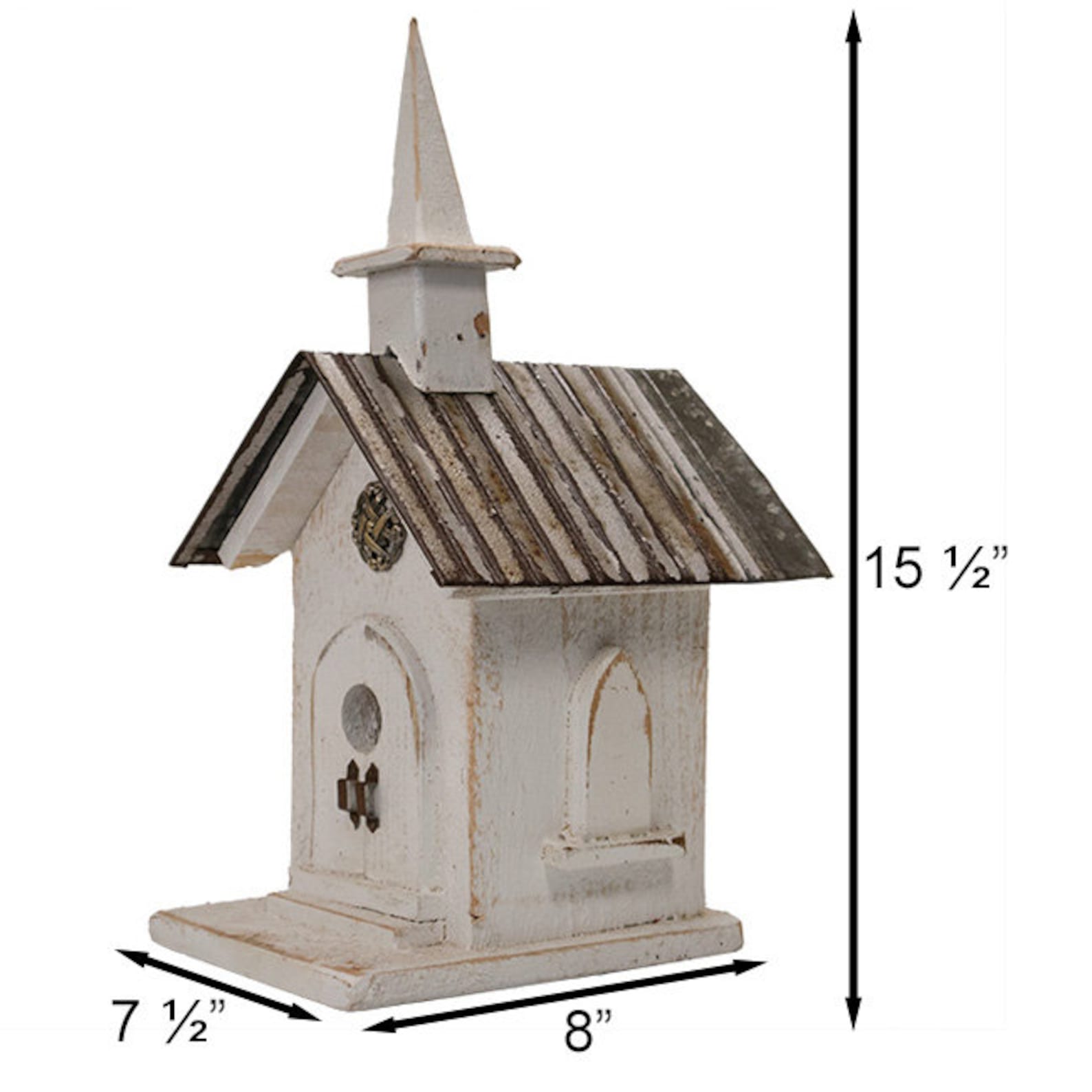 White Country Chapel Bird House - Etsy
