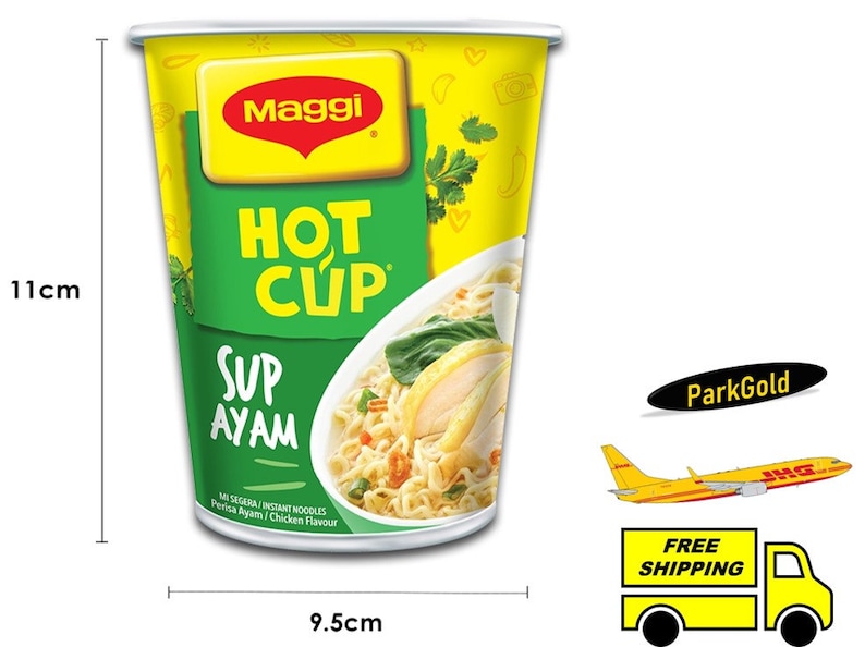 MAGGI Hot Cup - Chicken (57g X 6) Instant Noodle Best Top Malaysia - Etsy