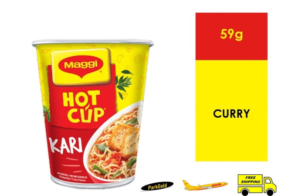 MAGGI Hot Cup - Curry (59g X 6) Instant Noodle Best Top Malaysia - Etsy