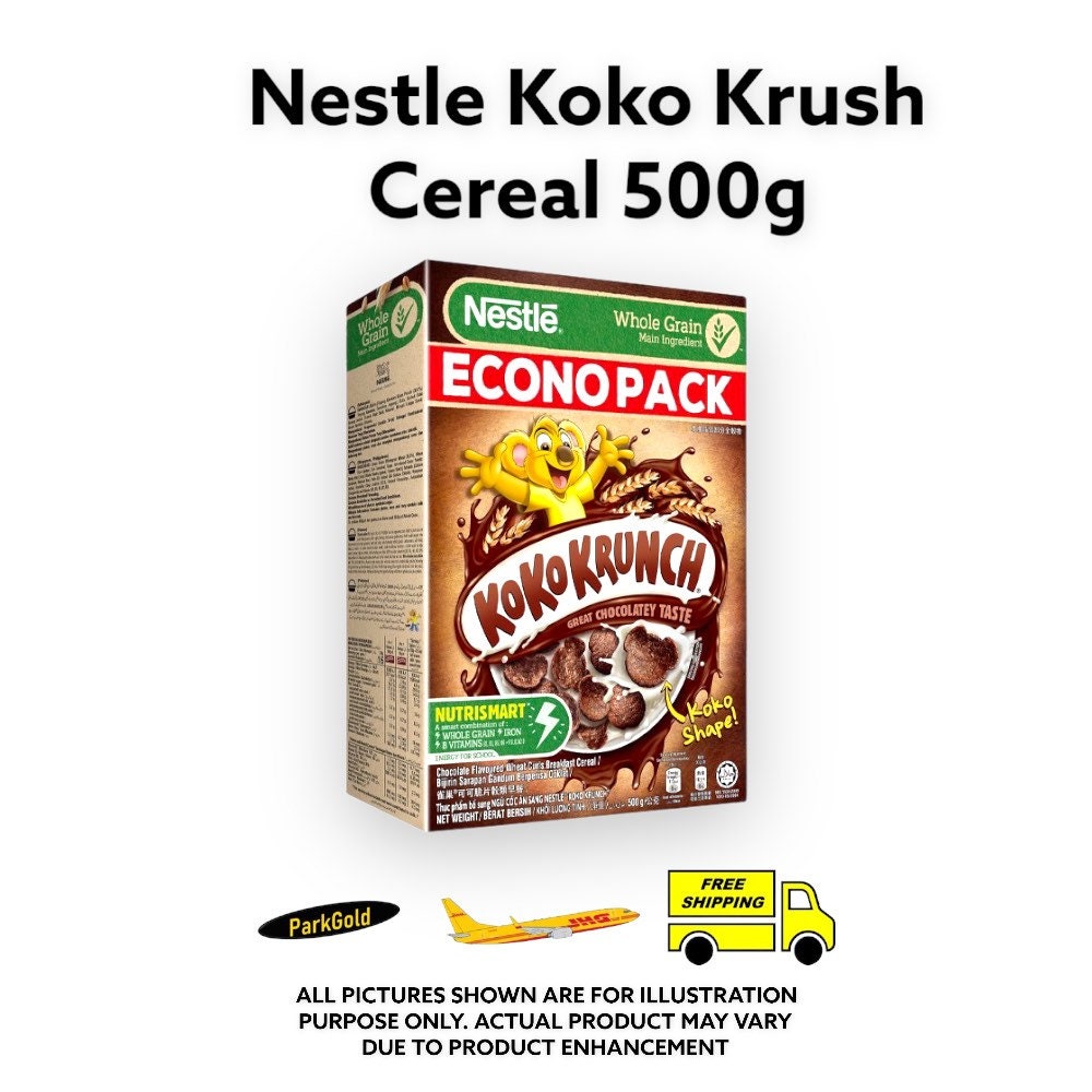Nestle Authentic Koko Krunch Cereal 500g | Whole Grain Cereal ...