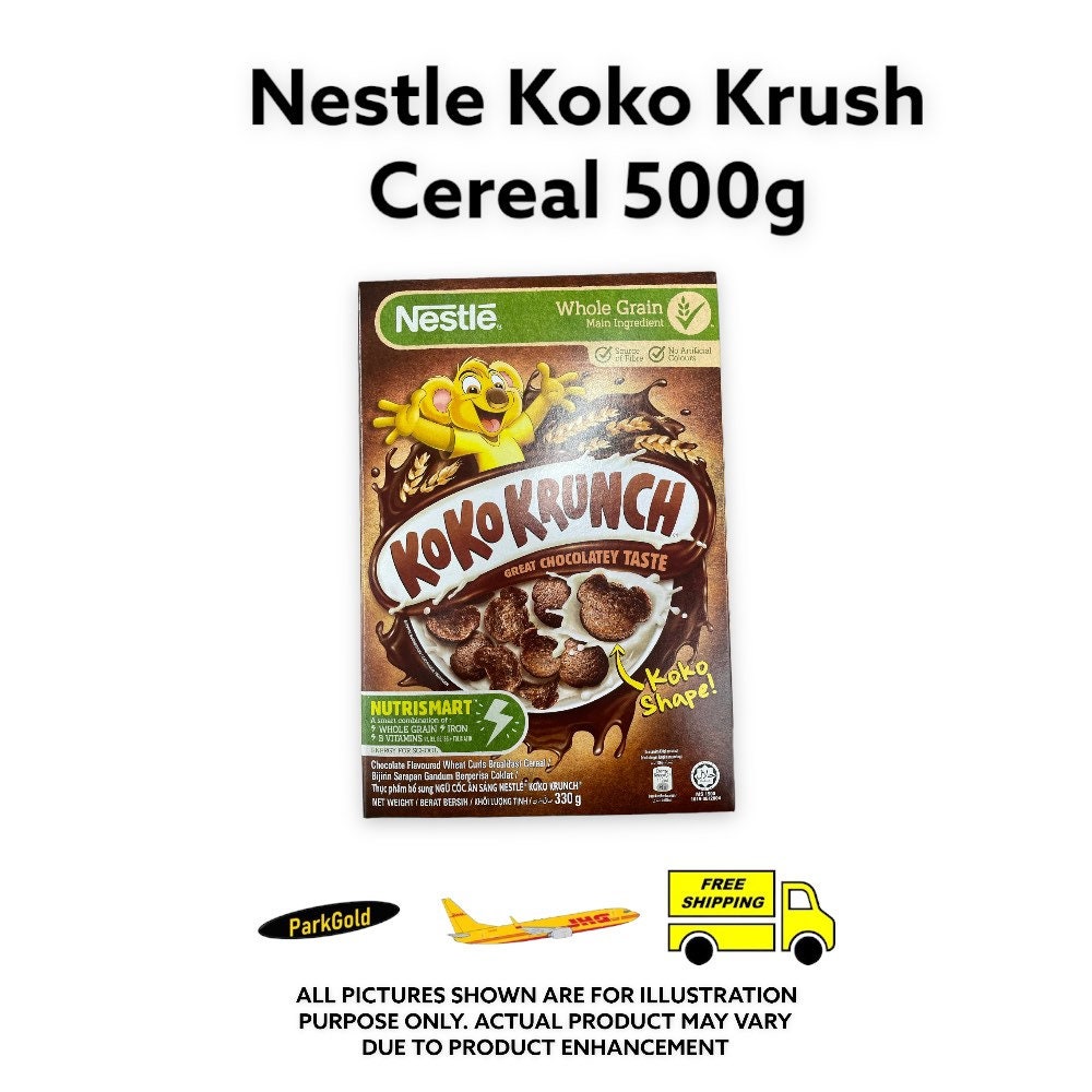 Nestle Authentic Koko Krunch Cereal 500g | Whole Grain Cereal ...