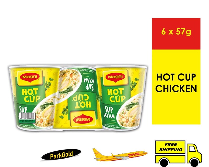 MAGGI Hot Cup - Chicken (57g X 6) Instant Noodle Best Top Malaysia - Etsy
