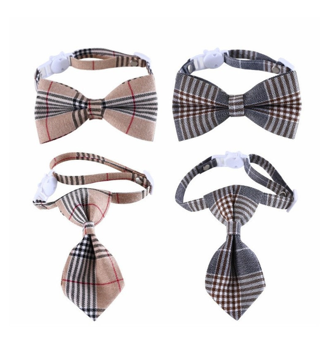 Stylish Pet British Gentleman Plaid Striped Pet Ties - Etsy