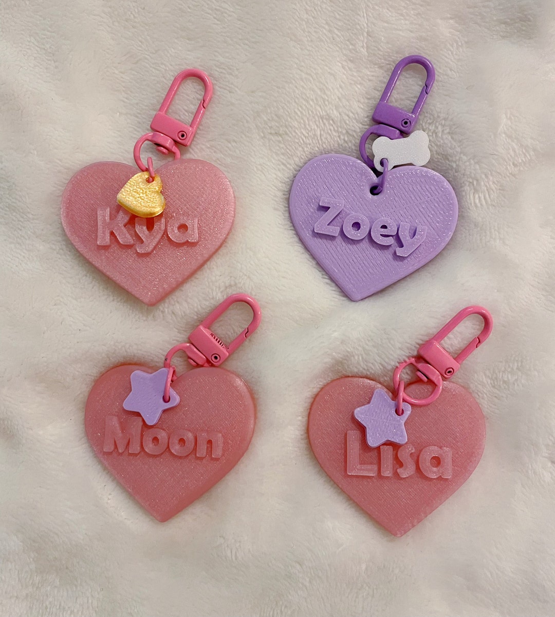 Heart Shape Pet Tag,3d Printed Name Tag, Personalised Pet Tag, Dog Tag ...