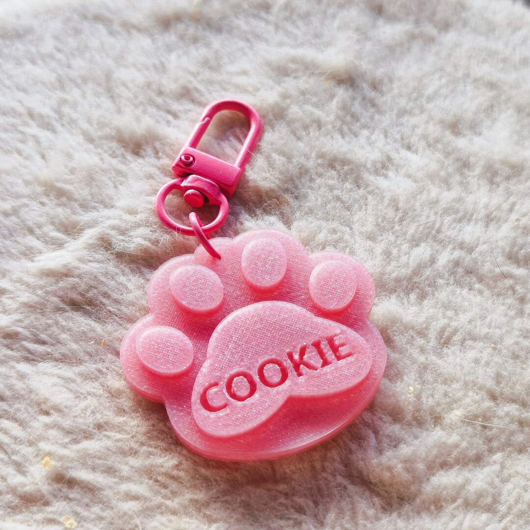 Paw Name Tag, Personalised Pet Tag, Customized Dog Tag,cat Tag, 3d ...