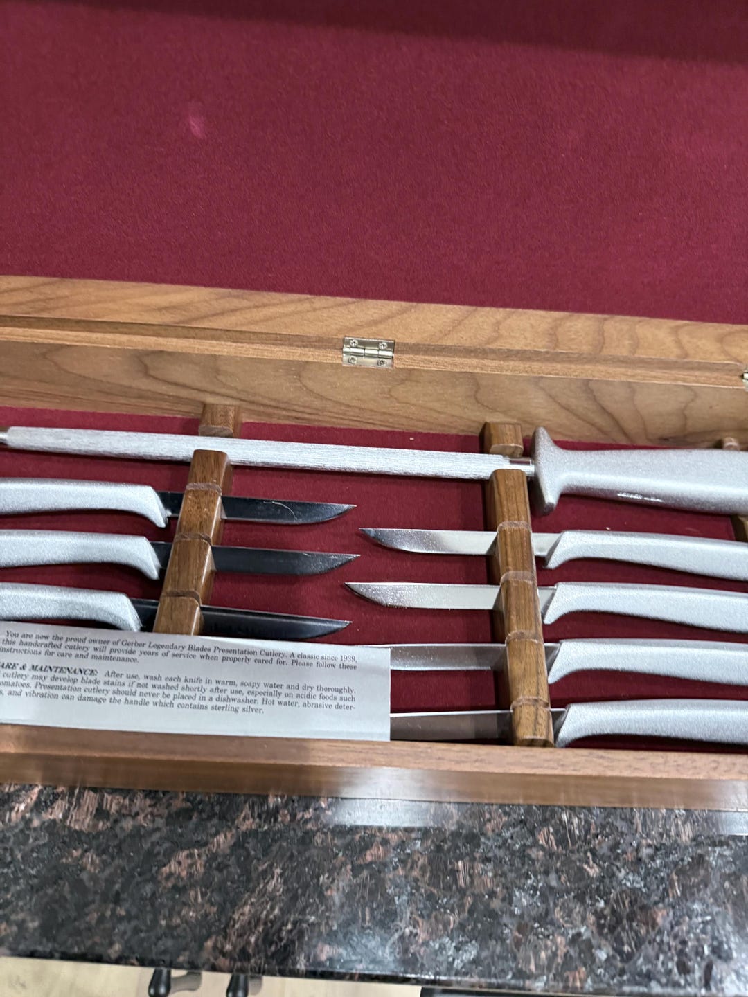 VINTAGE Gerber Legendary Blades Presentation Cutlery Set – Genuine ...
