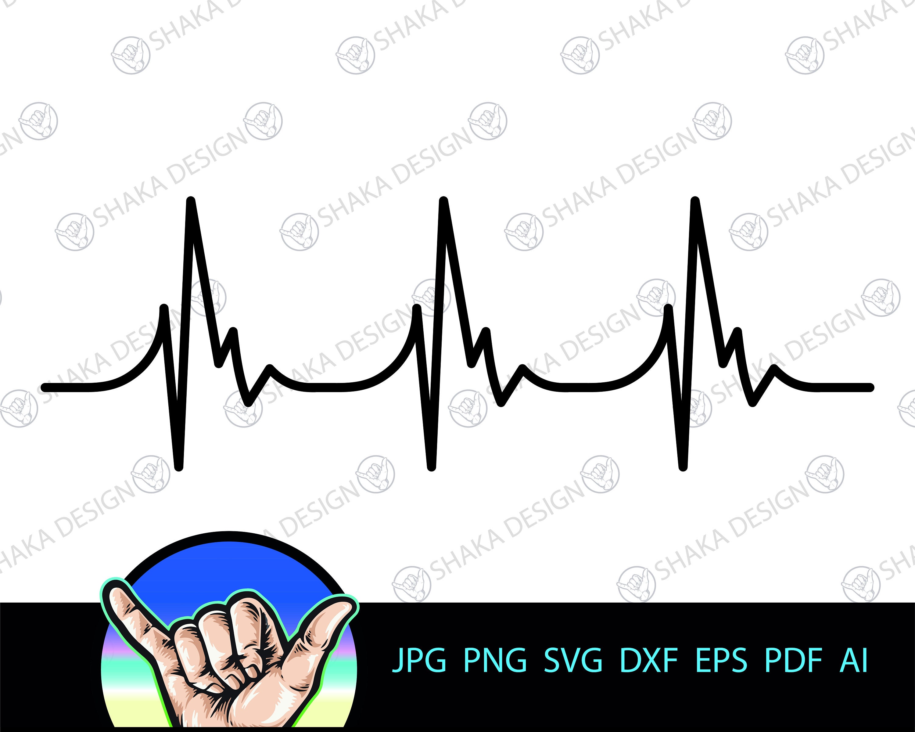 Nurse SVG / Heartbeat Line / Silhouette EKG / Doctor Files / Healthcare ...