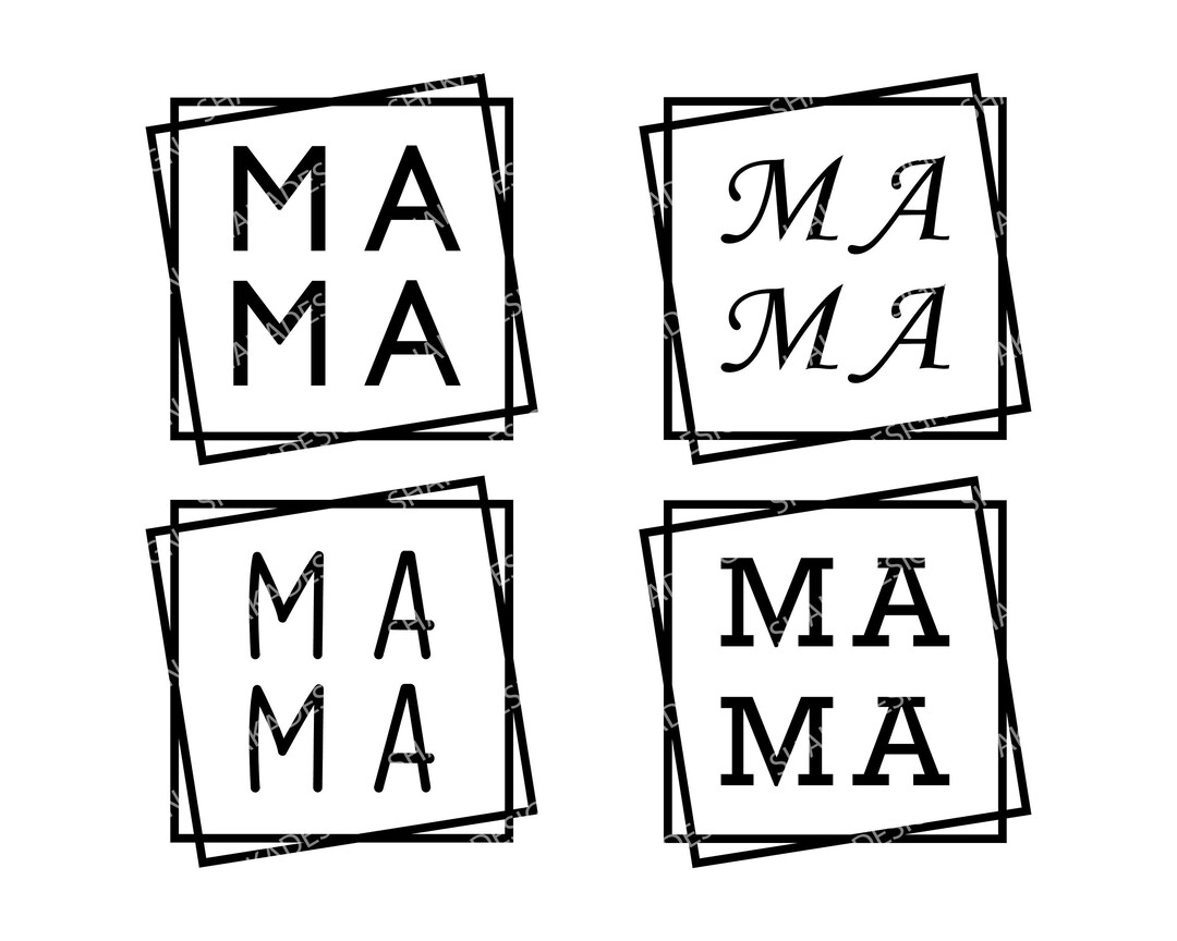 Commercial Use Mama Square SVG, Mom Life PNG, Mom Bear JPG, Mama Saurus ...