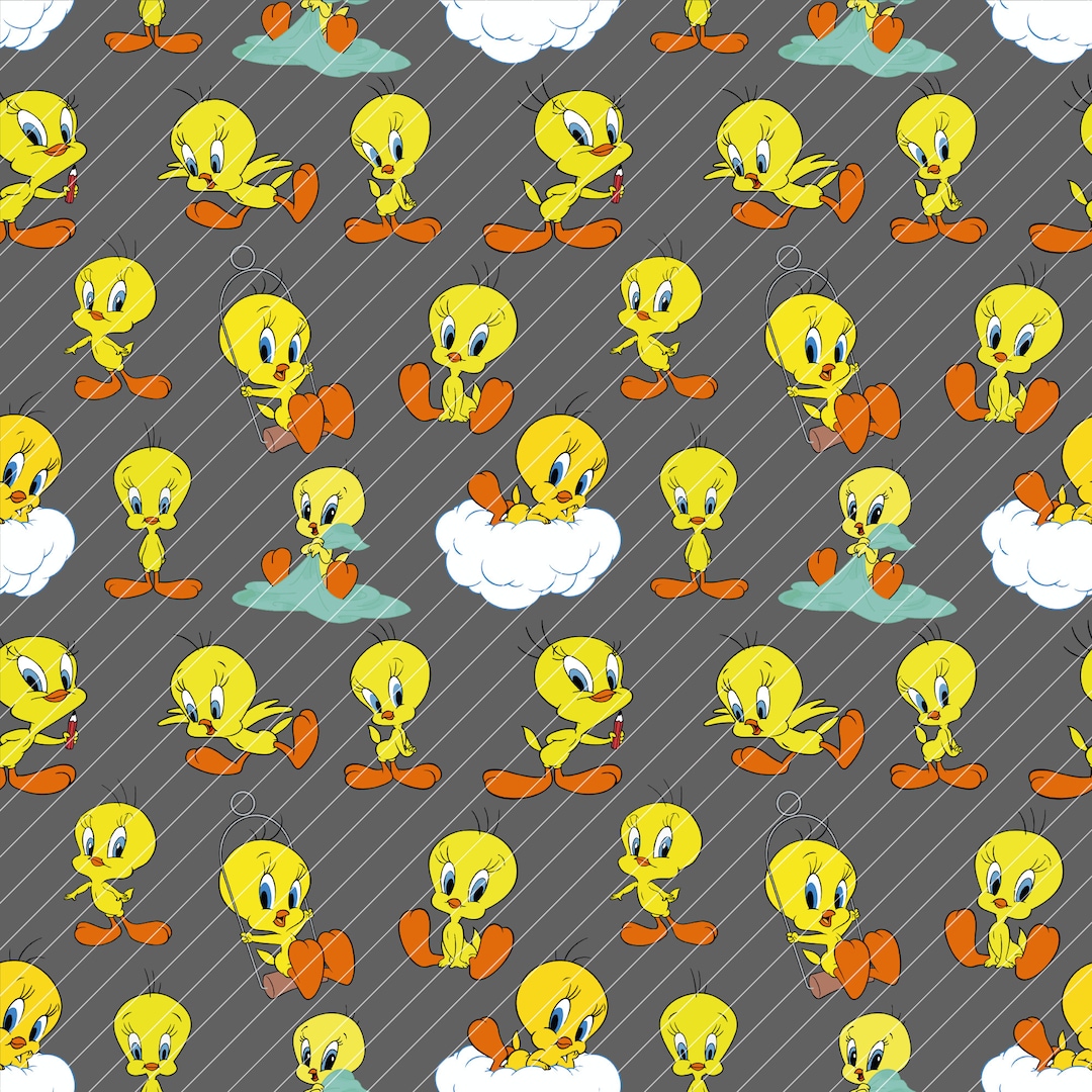 Tweety Seamless Pattern, Digital Papers Seamless Patterns, Seamless ...