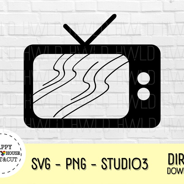 Old School Tv Svg - Etsy