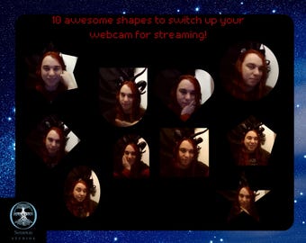 10x Classic Webcam Shapes for Twitch Streamers | Camera Mask Shape ...