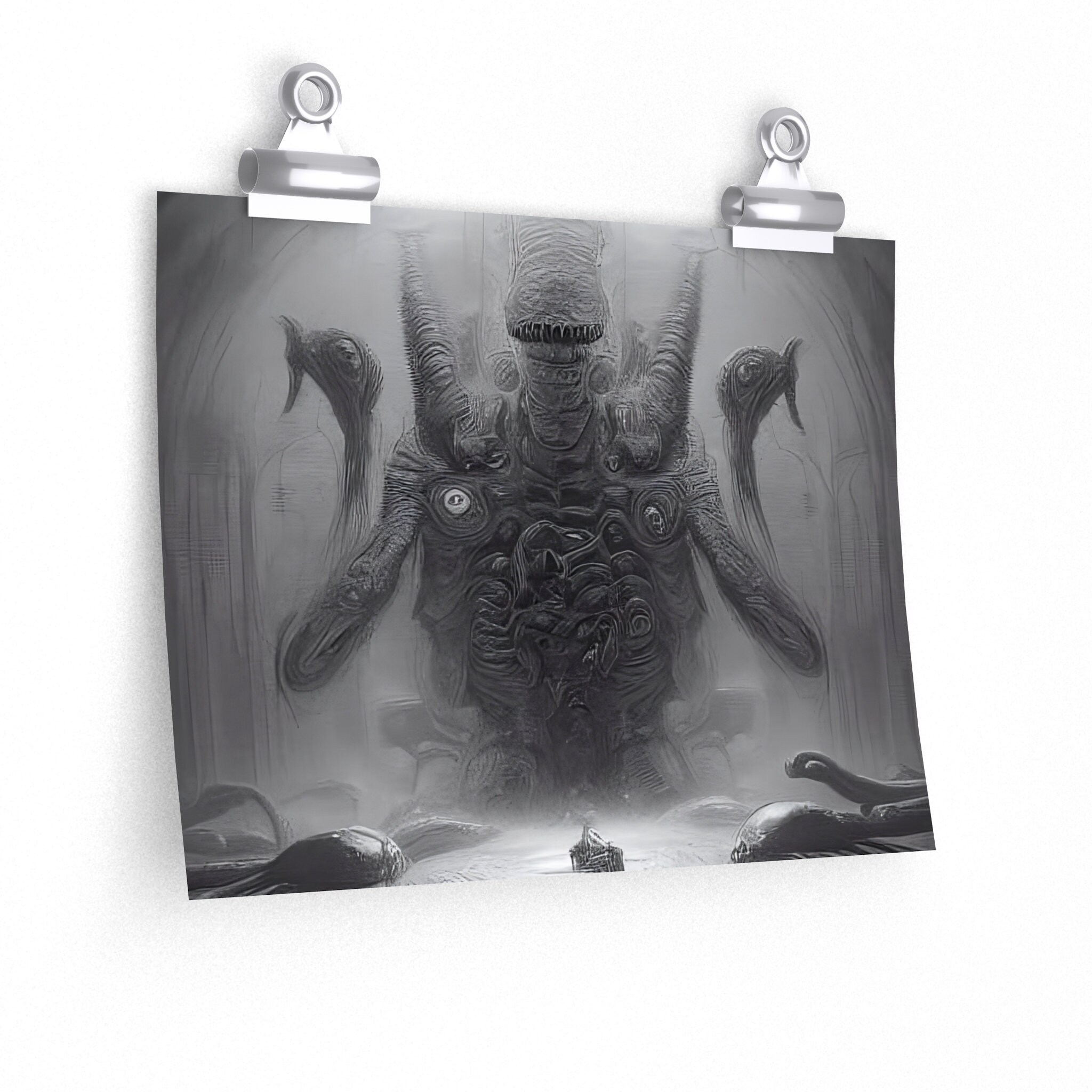 Eldritch Sketch Bugg-shash the Black One Cthulu Mythos - Etsy