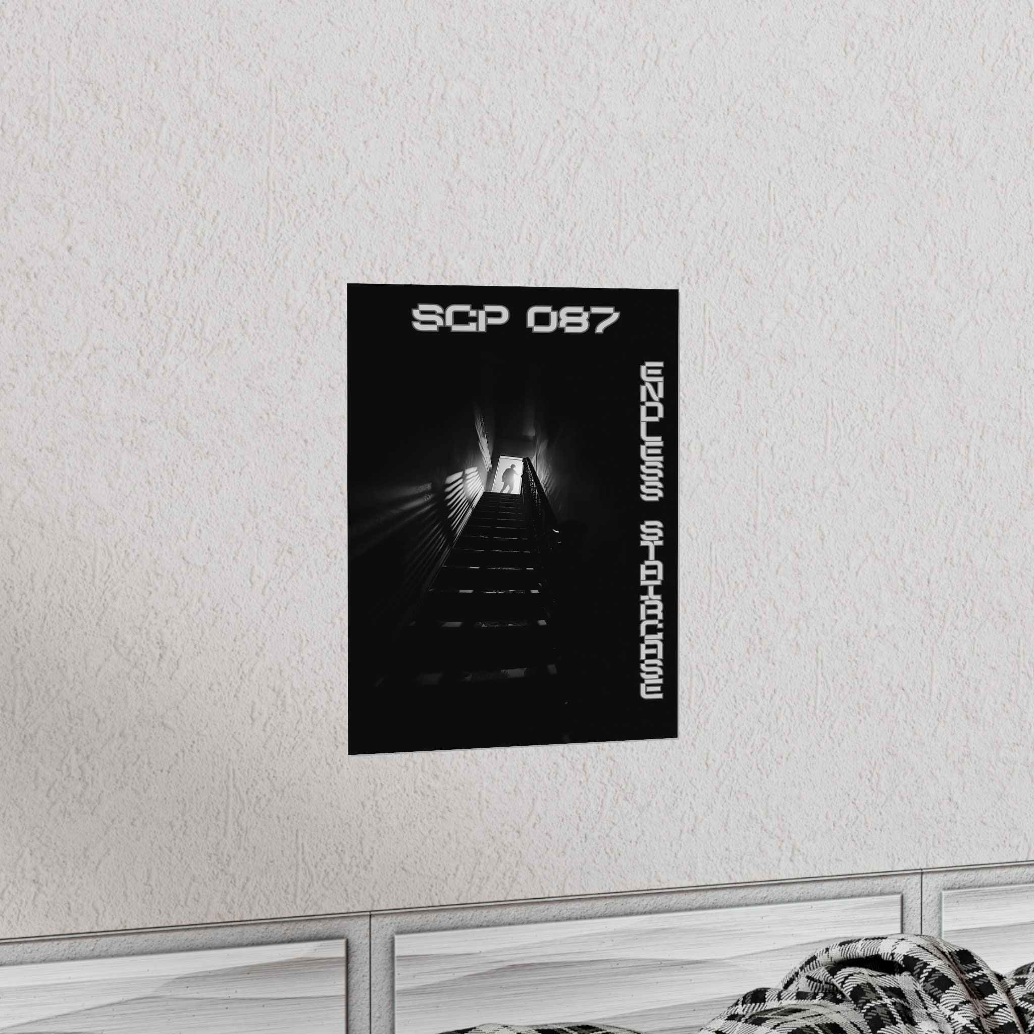SCP Fanart, Dark Creepy Art, Scp 087 Endless Staircase Vertical Poster - Etsy