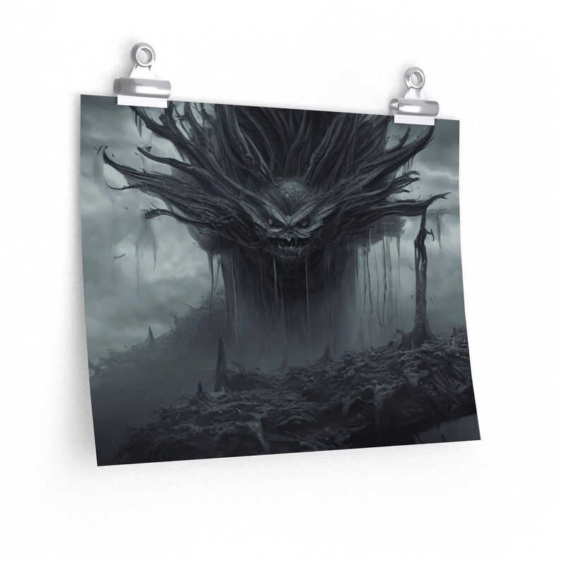 Dark Fantasy Art Creepy Sand Worm It Comes From Below - Etsy