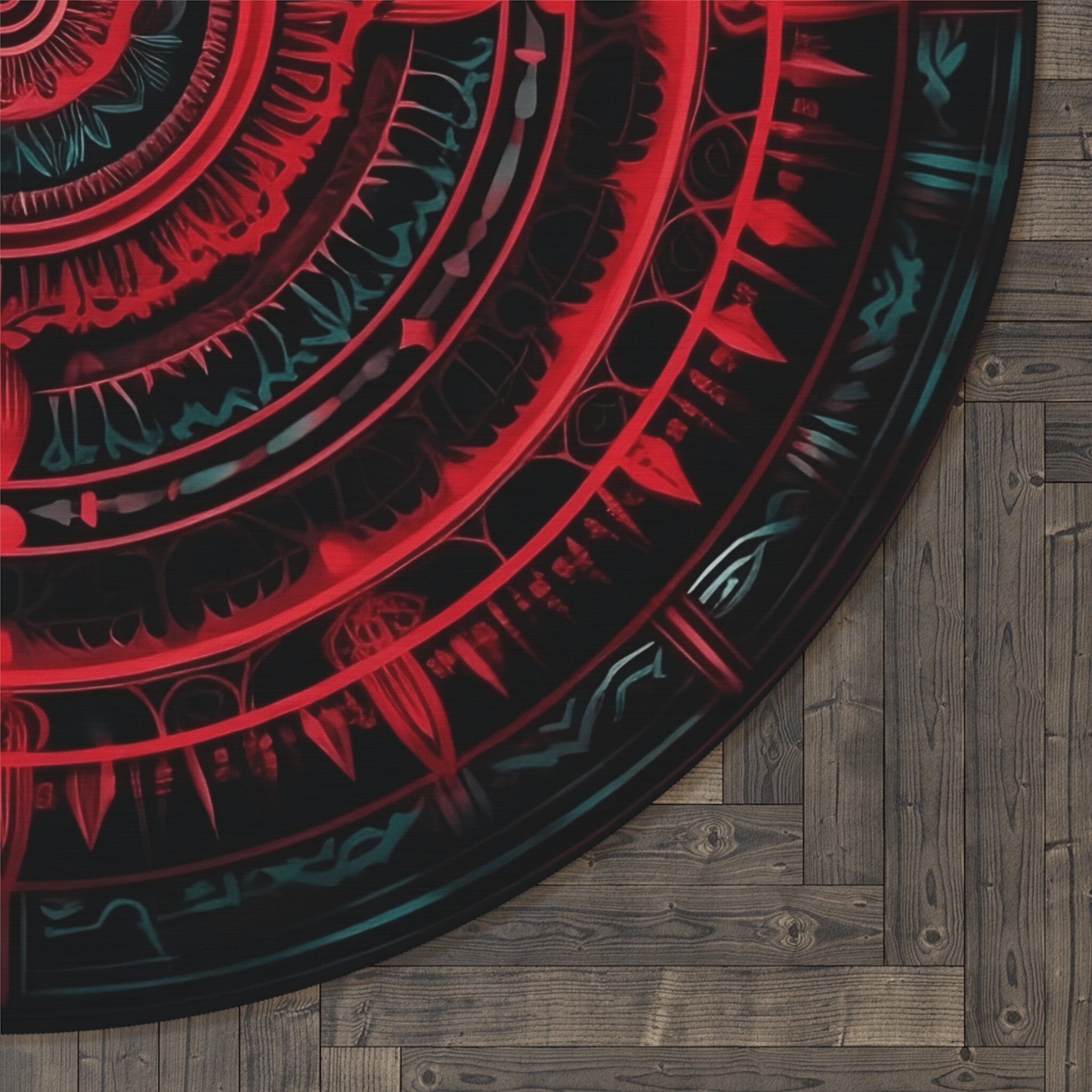 Vibrant Fantasy Art, Colorful Mandalas Designs, Mandala Sigil, Chenille ...