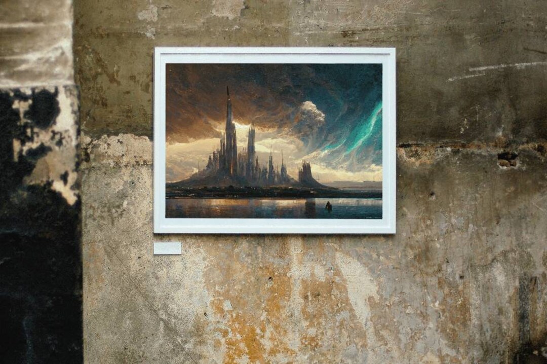 Norse Mythology, Valhalla, Dark Art Wall Home Decor, Matte Horizontal ...