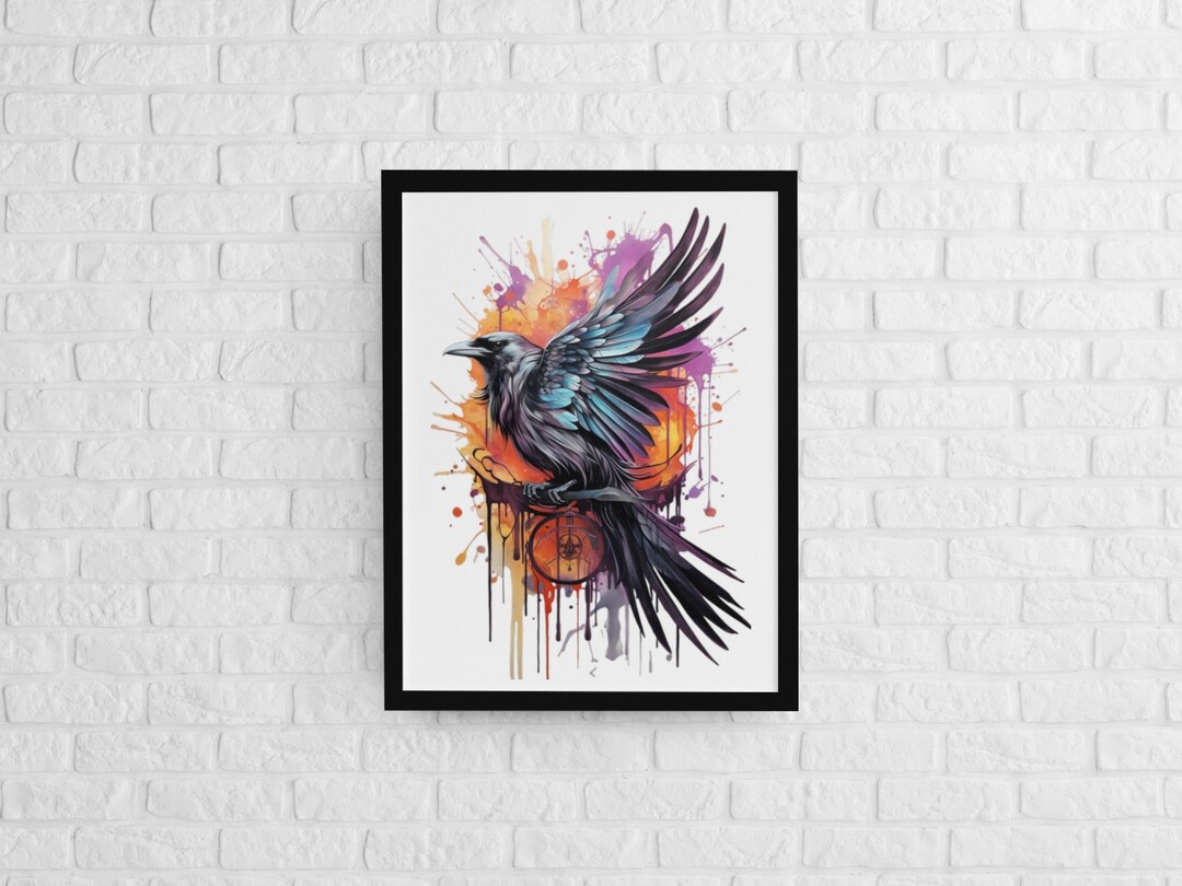 Colorful Fantasy Art, Matte Vertical Posters, Raven Designs, Raven ...