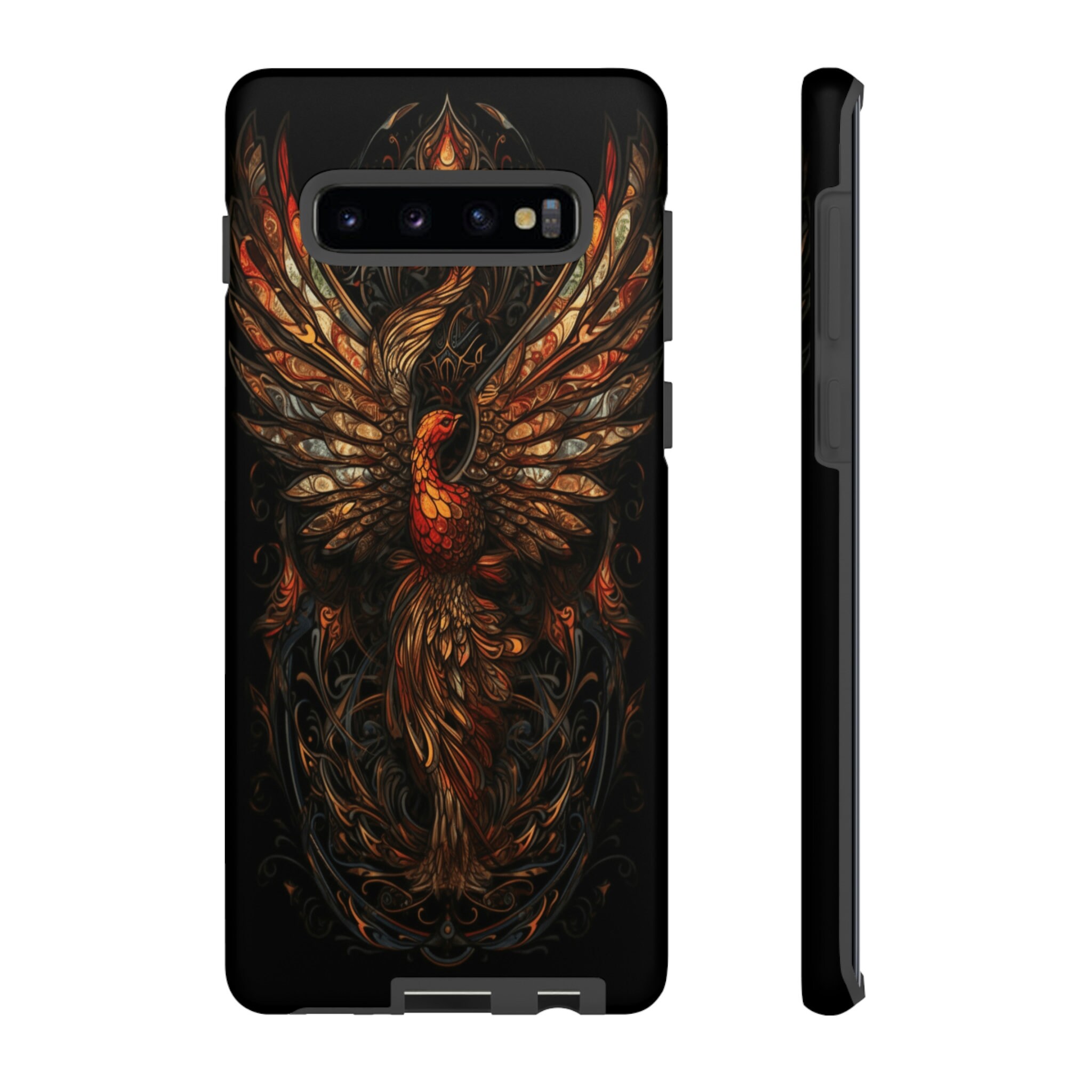 Stained Glass, Baroque Fantasy Phoenix, Mythology Creature, Vibranat ...