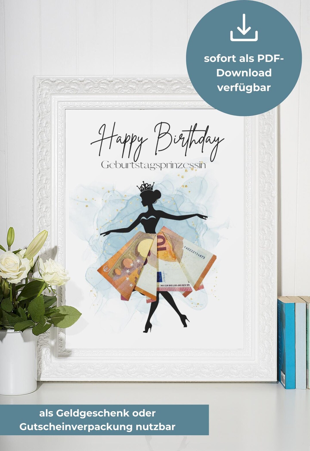 Cash Gift for Girlfriend's Birthday, Voucher Wrapping, Poster Birthday ...