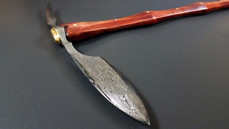 Viking Axe Personalized Throwing Axe Damascus Steel Pick Head - Etsy