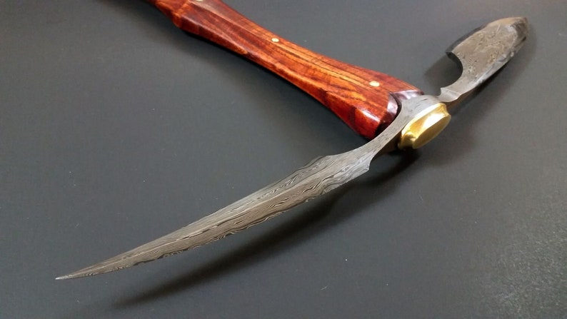 Viking Axe Personalized Throwing Axe Damascus Steel Pick Head - Etsy
