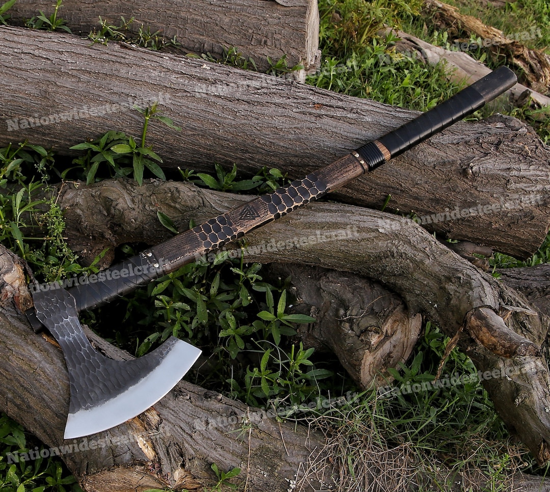 Custom Smith Carbon Steel Viking Axe Personalized Anniversary Gift for ...