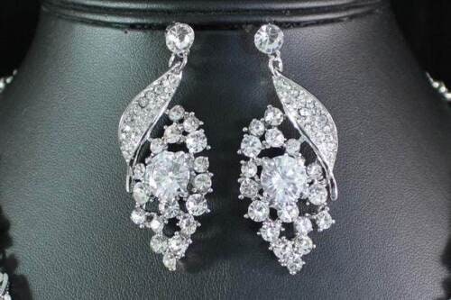 Bridal Necklace Set Silver Wedding Jewelry for Bride Silver - Etsy