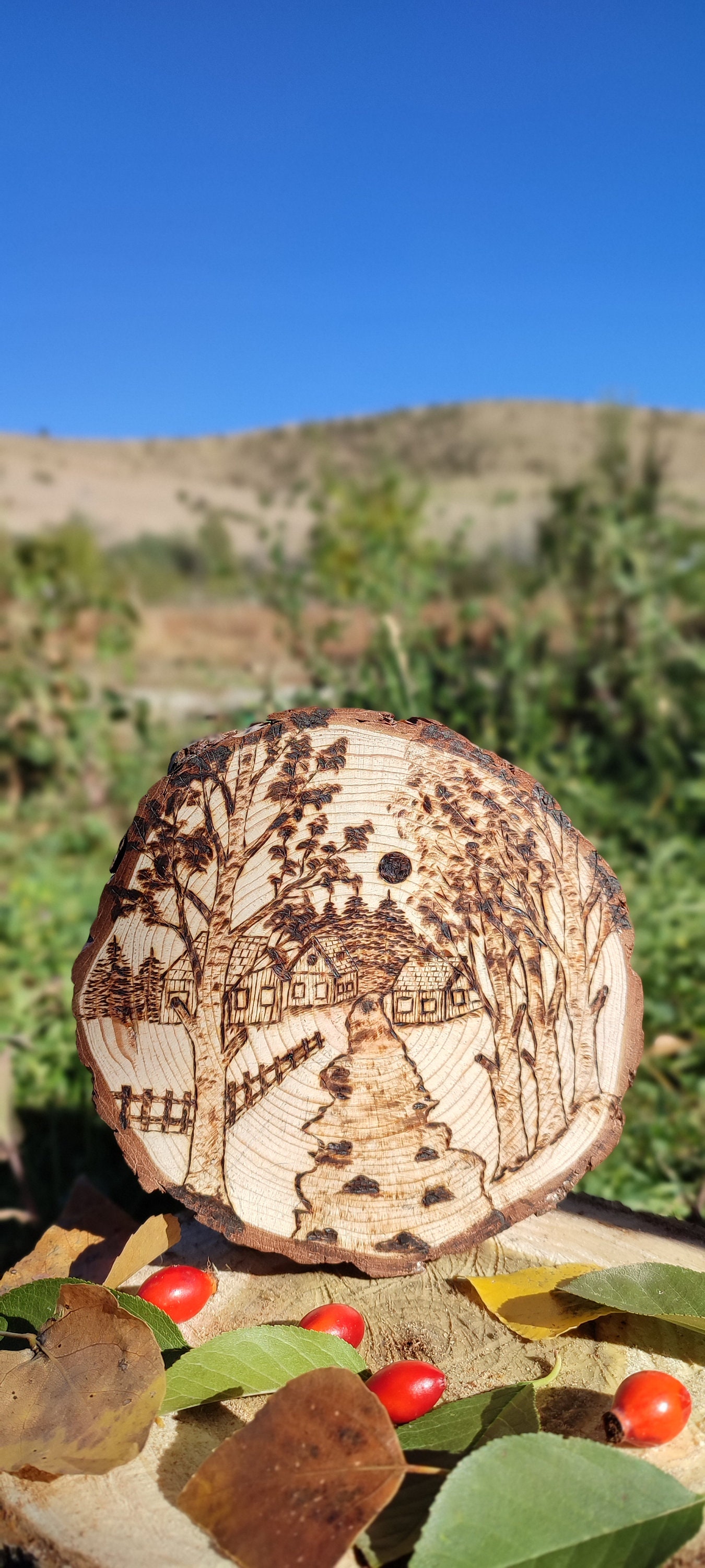 Wood Ahsap Elisi Pyrography Holzstamm Deko Handcraft - Etsy