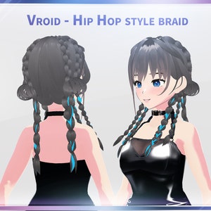 Vroid Hip Hop Style Braid Hair Preset - Etsy