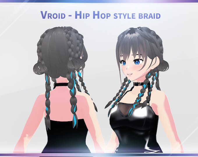 Vroid Hip Hop Style Braid Hair Preset - Etsy