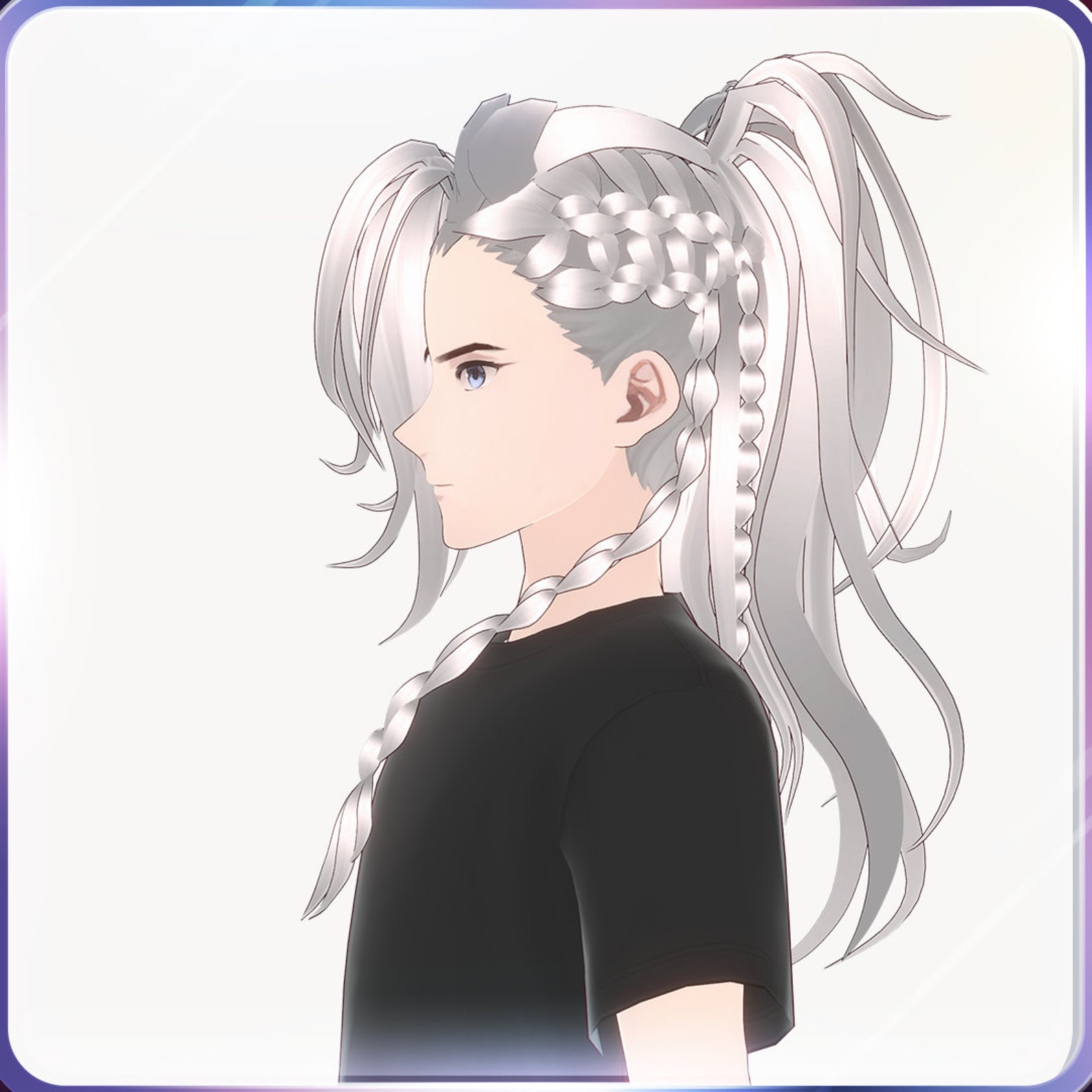 Vroid Viking Hairstyle / Side and Half Shaved Hairstyle - Etsy Australia