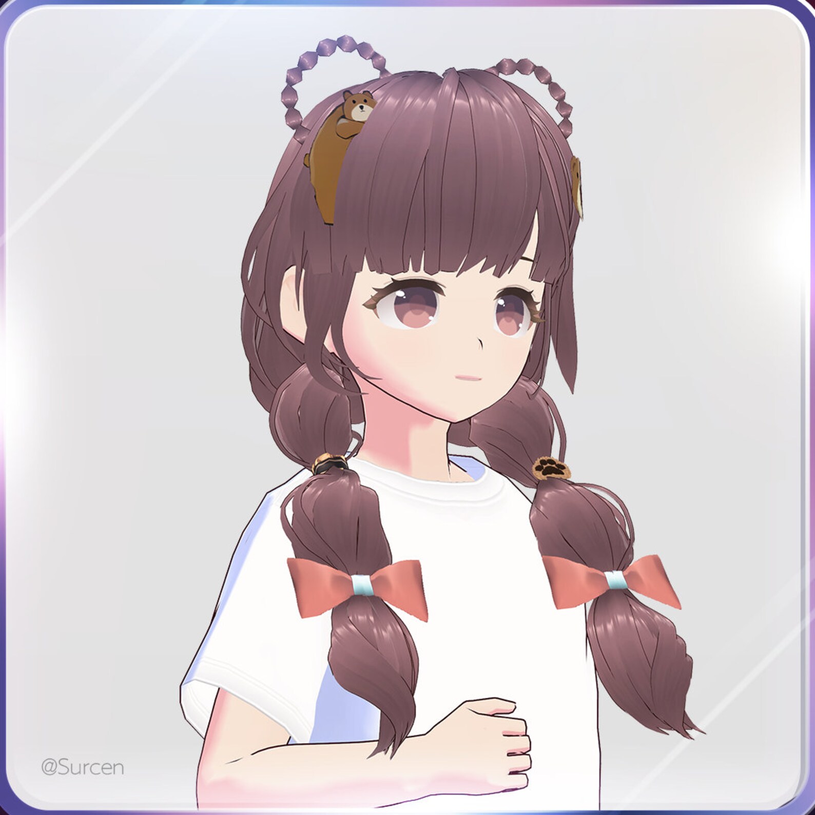 Vroid Bear Girl Hair Preset: Bubble Braids - Etsy