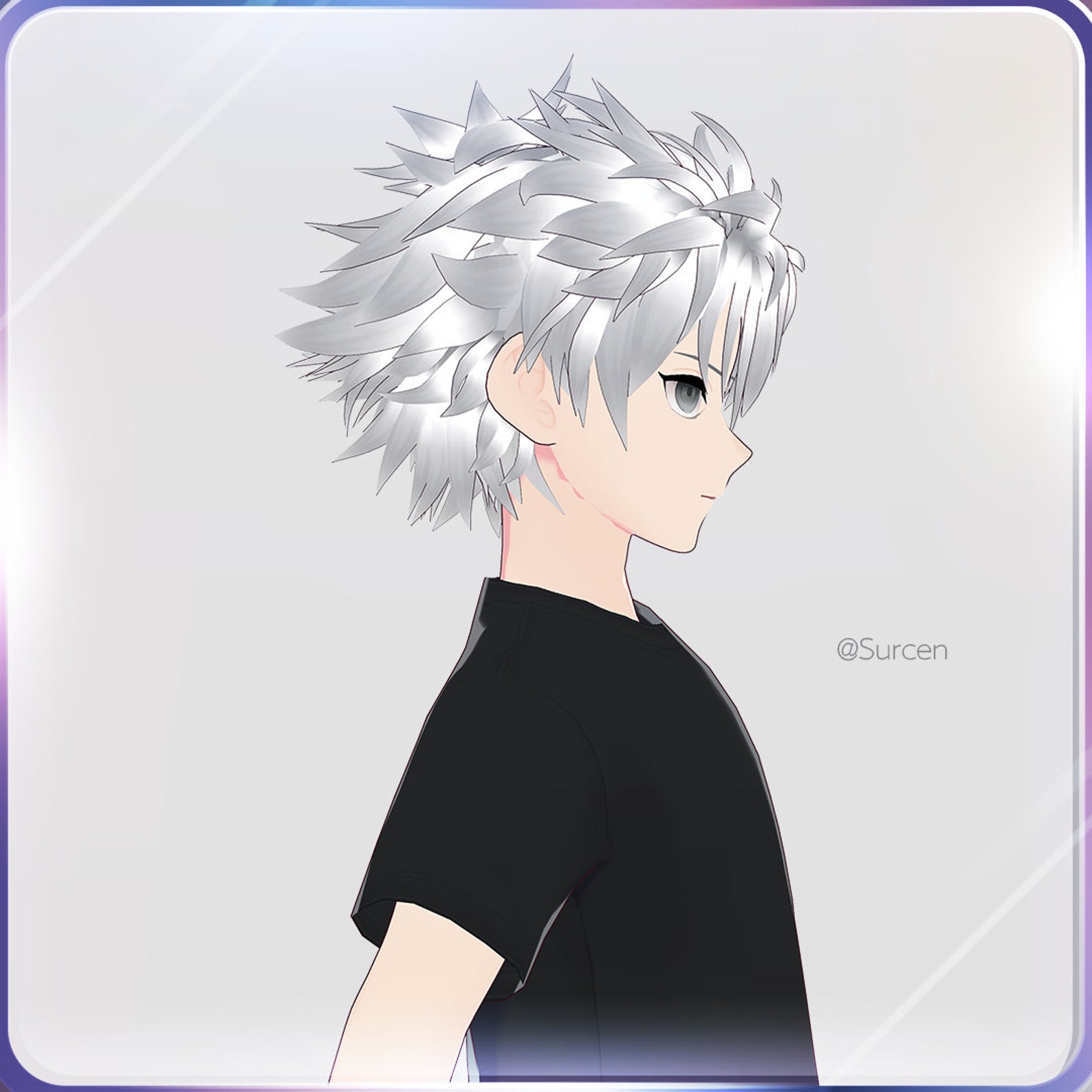 Vroid Spikey Boy Hair Preset - Etsy