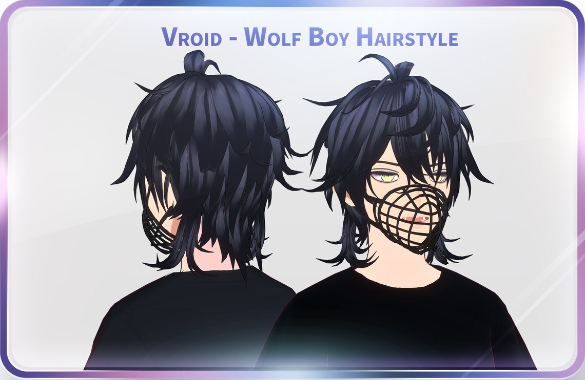 Vroid Wolf Boy Hairstyle (include Muzzle) - Etsy