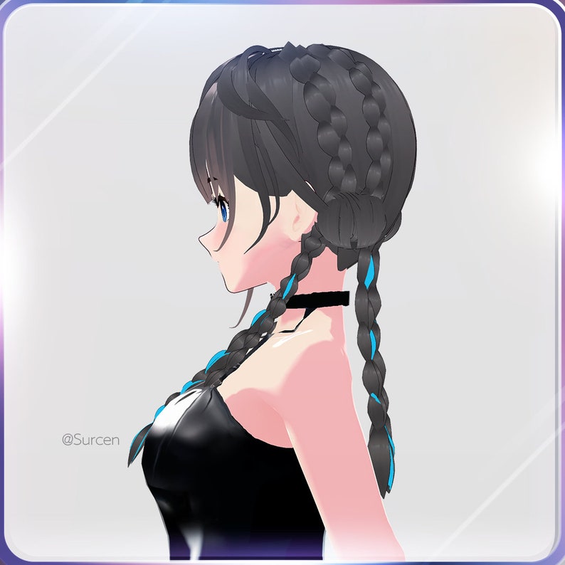 Vroid Hip Hop Style Braid Hair Preset - Etsy