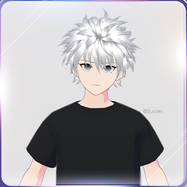 Vroid Spikey Boy Hair Preset - Etsy