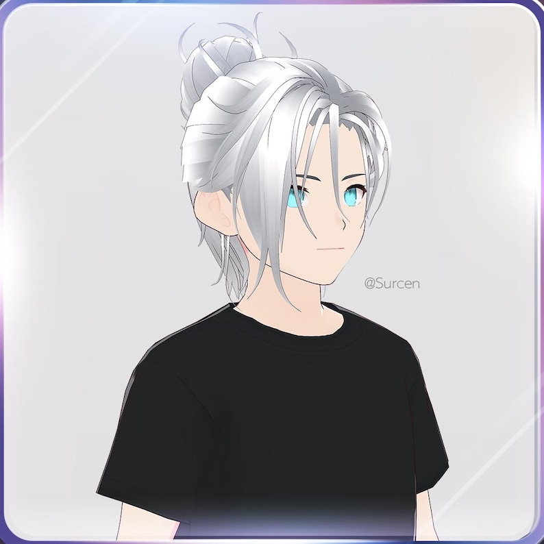 Vroid Ronin Bun Hair Preset / Boy Hairstyle / Warrior - Etsy